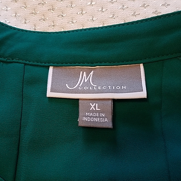 JM Collection | Tops | Nwt Jm Collection Xl Back Pleated Dressy Blouse ...